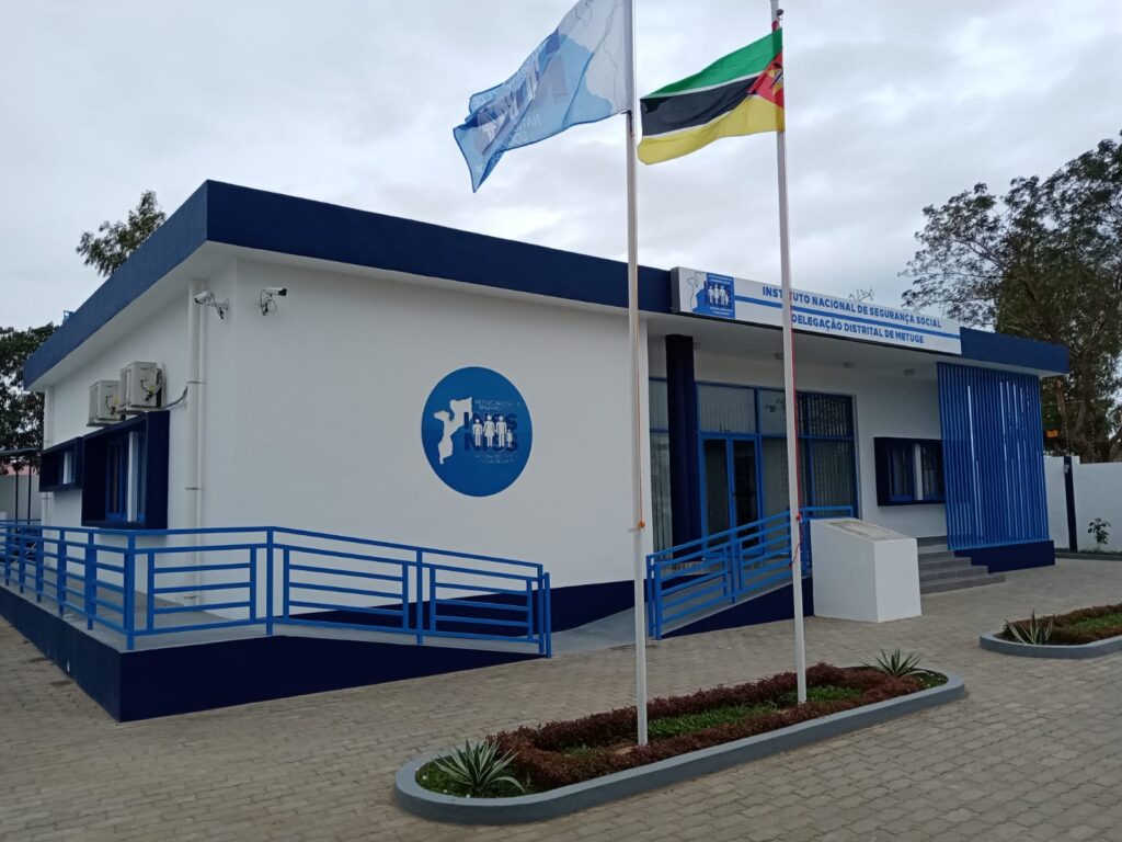 Edifício do INSS de Metuge pronto para servir os utentes do Sistema ...